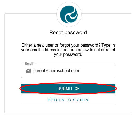 Logging into Hero - Information for Families – Hero