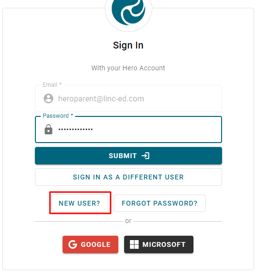 Logging into Hero - Information for Families – Hero