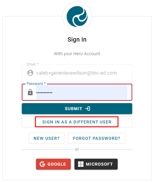 Logging into Hero - Information for Families – Hero