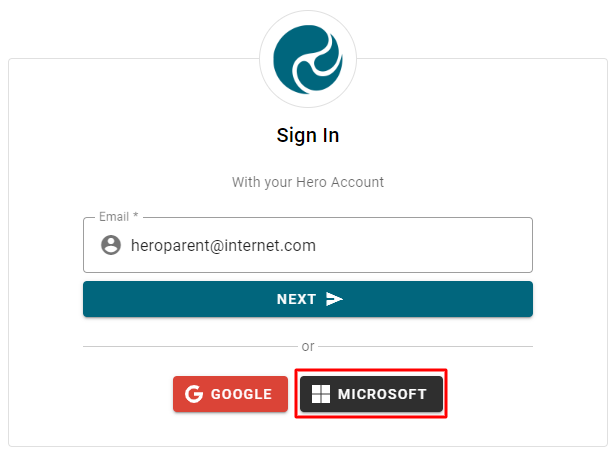 Logging into Hero - Information for Families – Hero