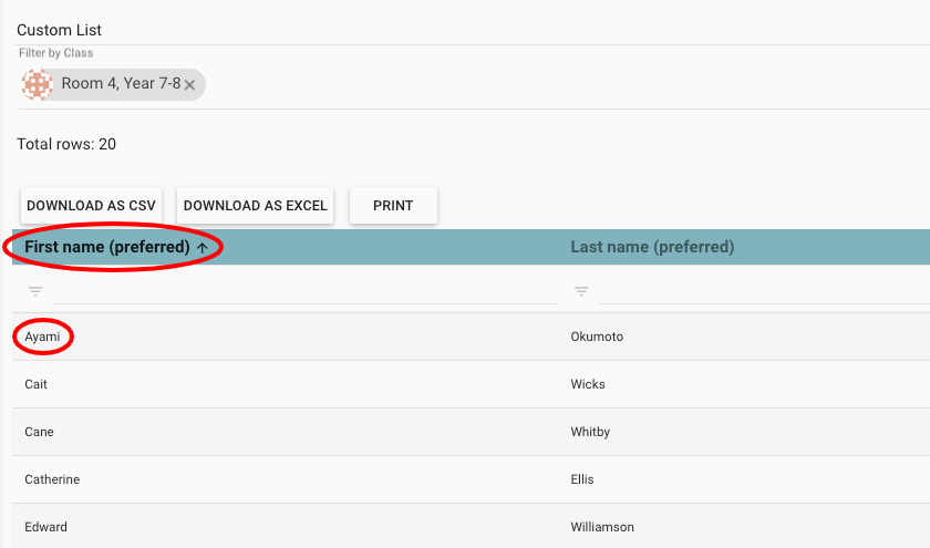 Building a List of Student Information – Hero