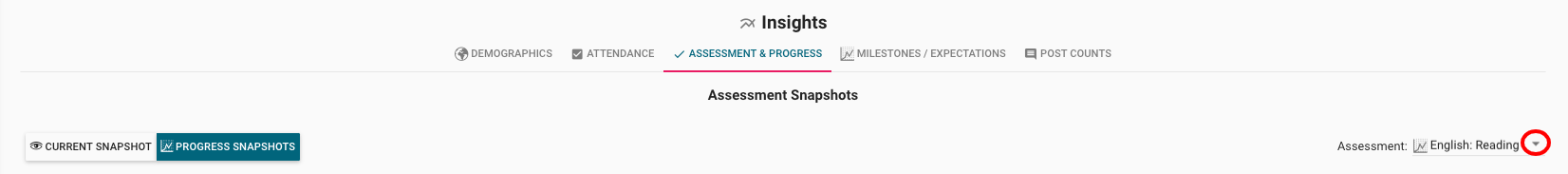 Rates of Progress, Assessment Snapshots and Progress Snapshots – Hero