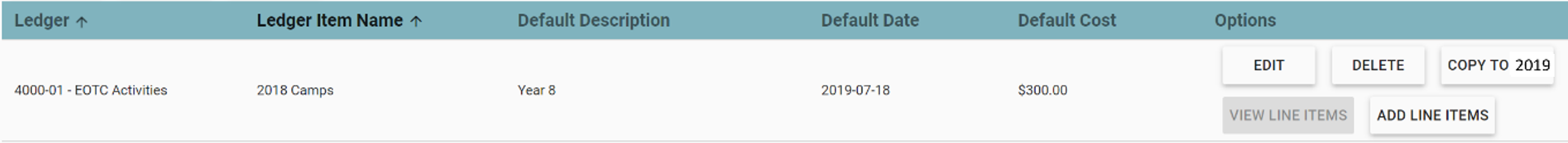 Creating and Maintaining Ledger Items – Hero