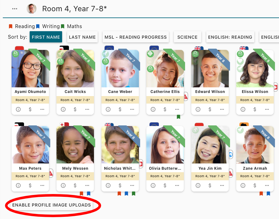 Adding Student Profile Images with Drag and Drop – Hero
