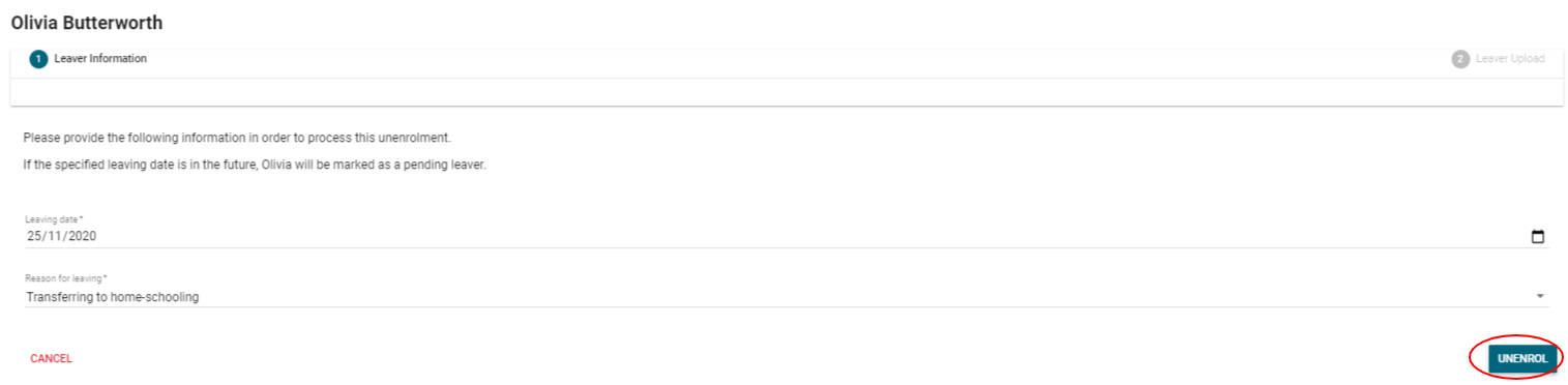 Uploading Leavers to ENROL – Hero